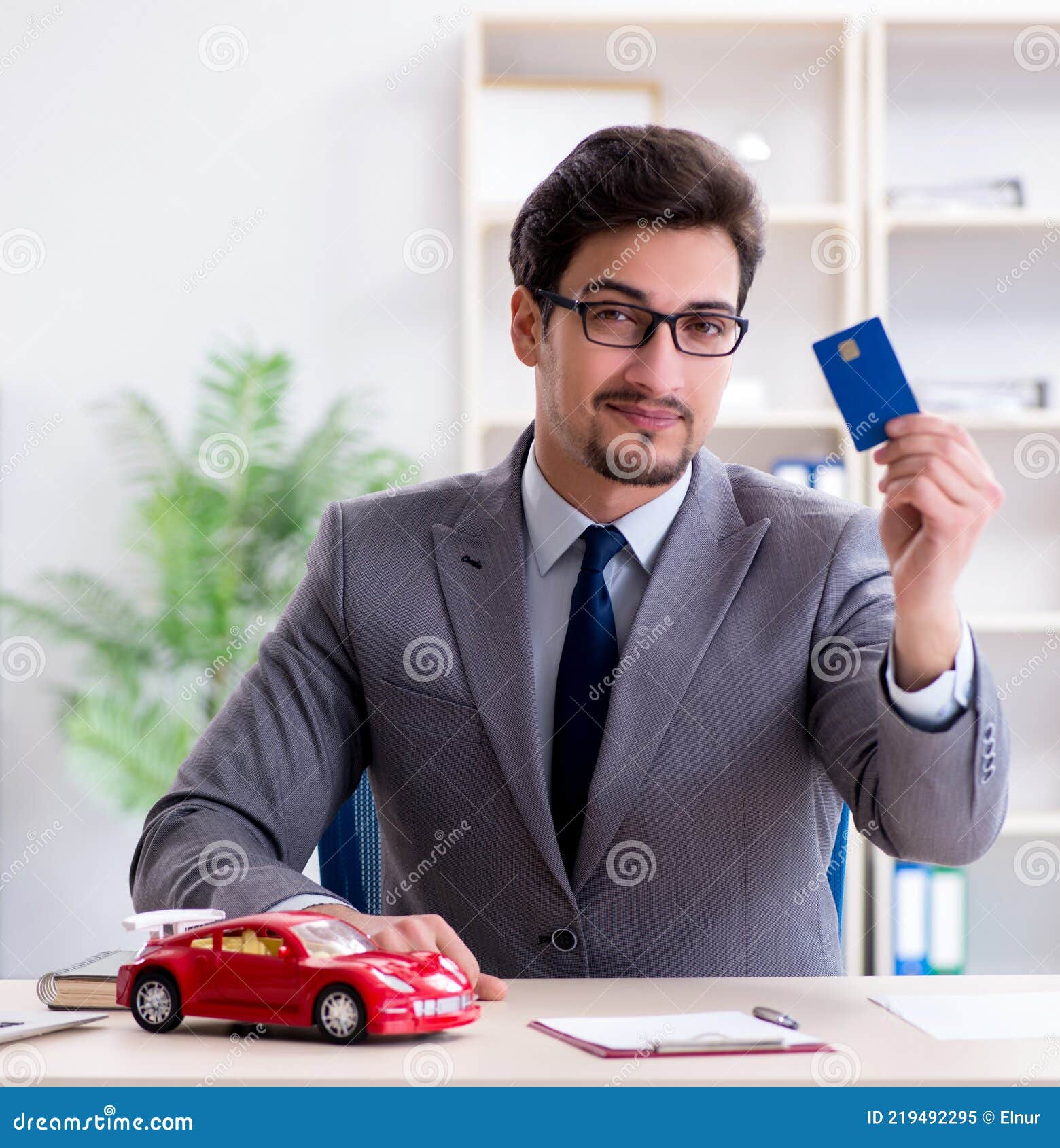 Agent Offering Car Motor Insurance Stock Image - Image of claim, auto ...