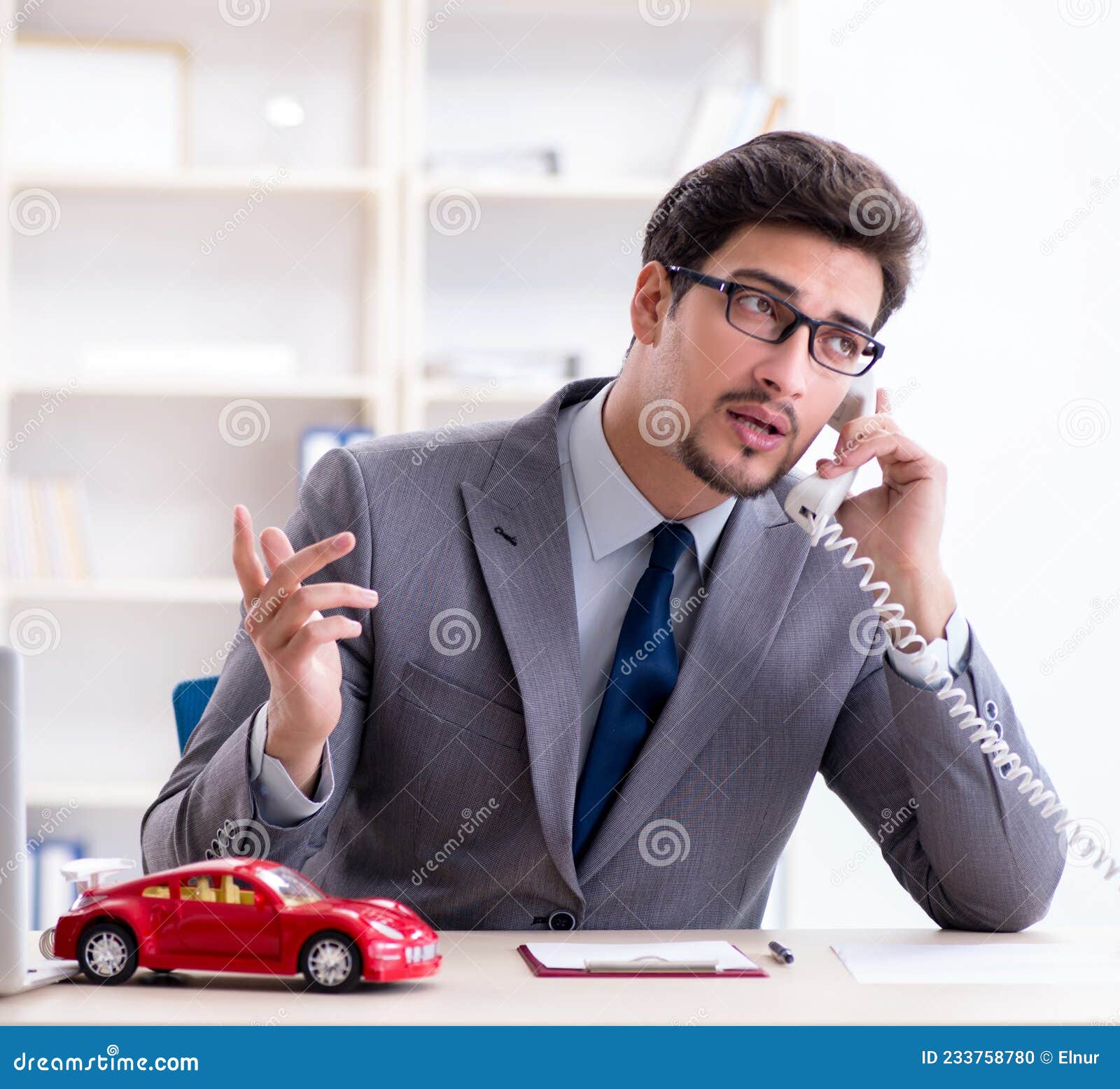Agent Offering Car Motor Insurance Stock Photo - Image of concept, care ...