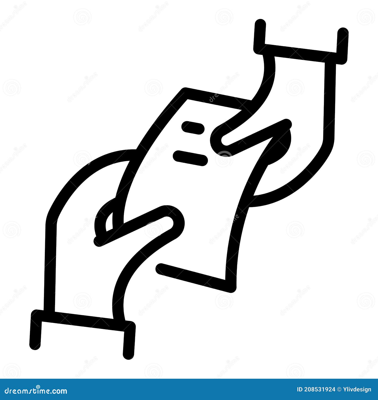 Agent Payment Bill Icon, Outline Style Stock Vector - Illustration of ...