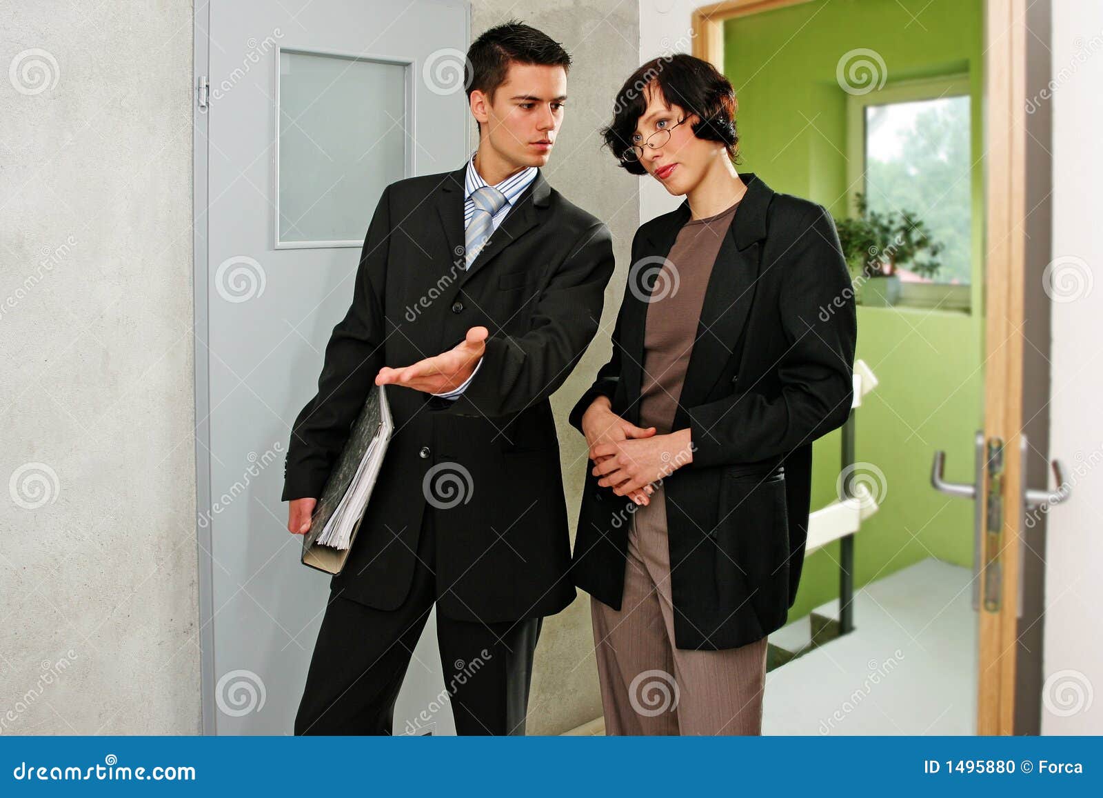 Agent showing a flat stock photo. Image of flat, show - 1495880