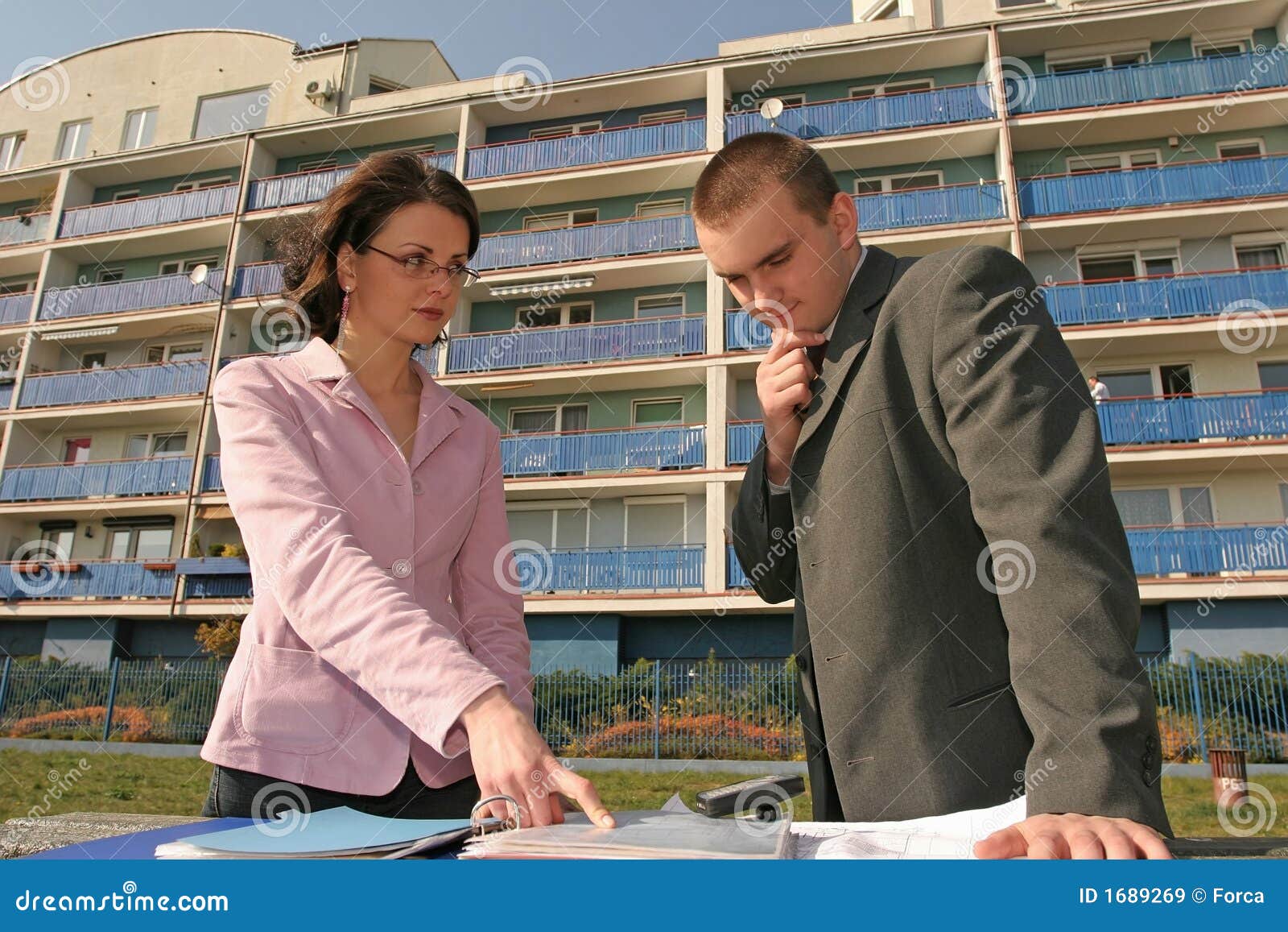 Agent Showing Flat Location Stock Image - Image of buyer, sold: 1689269