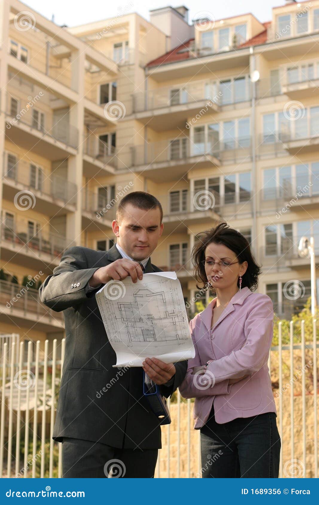 Agent Showing Flat Location Stock Photo - Image of real, neighborhood ...