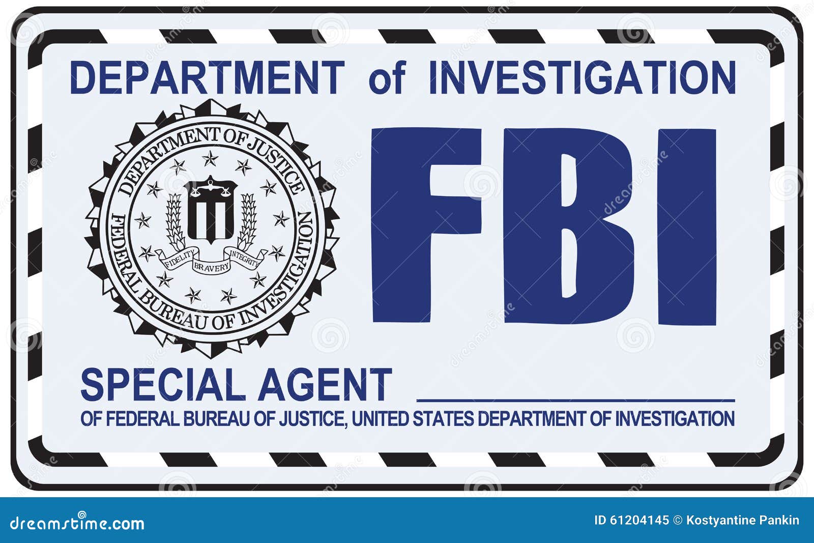 Agent spécial de FBI image éditorial. Illustration du écritures - 61204145