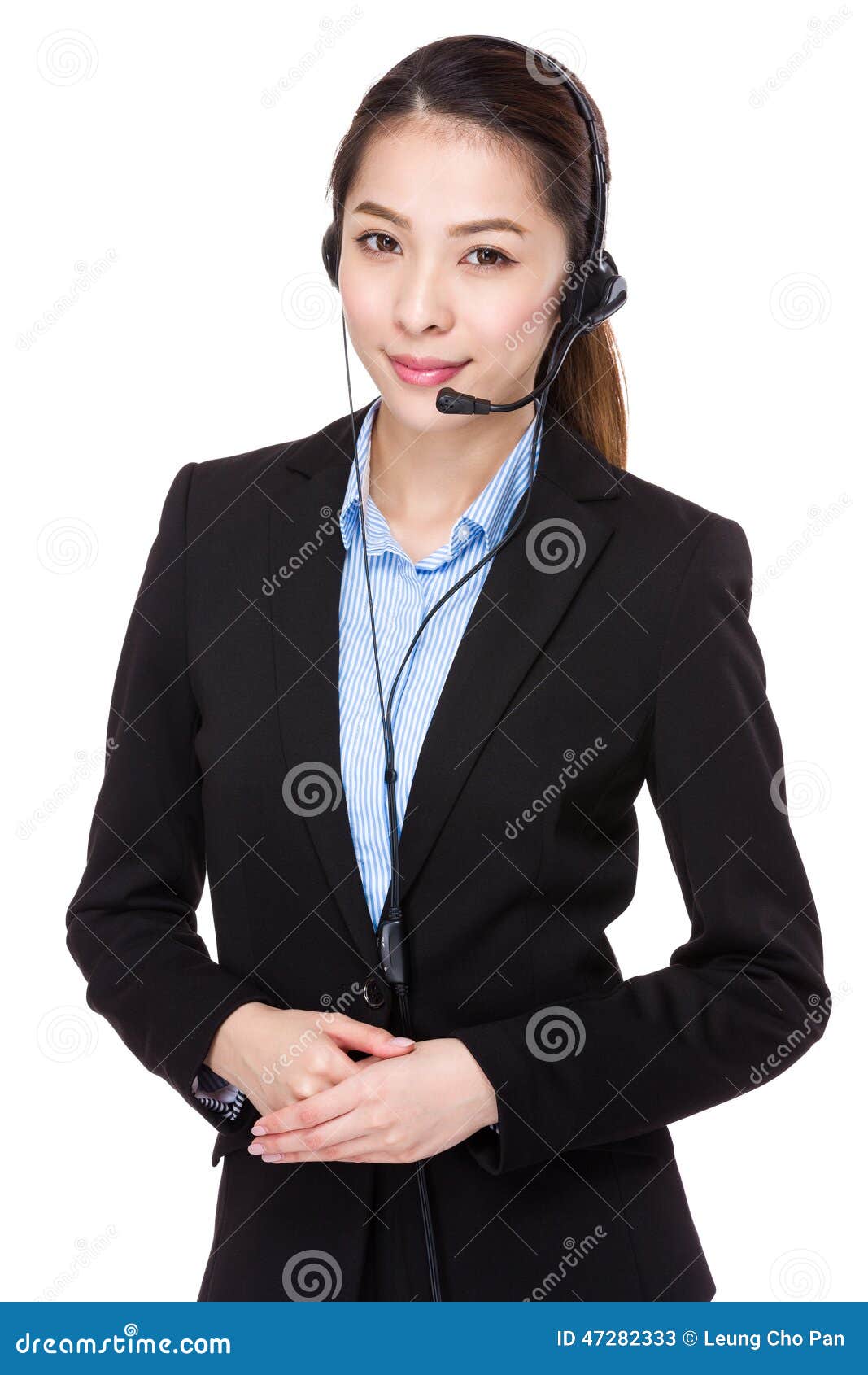 Agente della call center immagine stock. Immagine di signora - 47282333