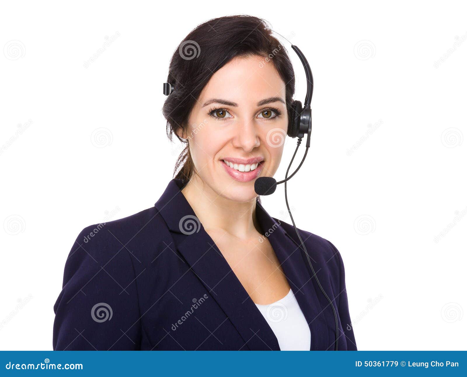 Agente di call-center immagine stock. Immagine di telefono - 50361779