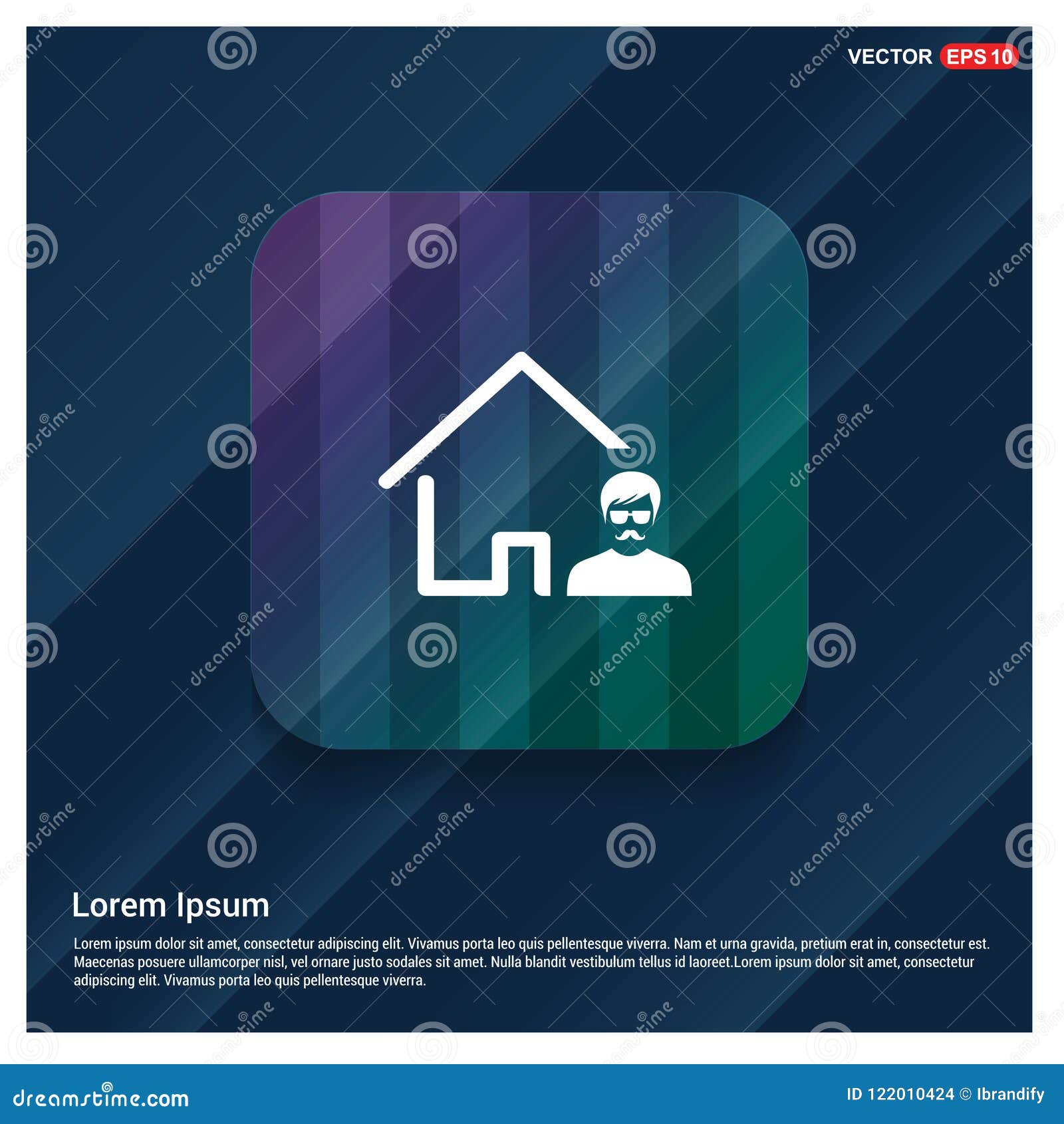 Agente inmobiliario Icon ilustración del vector. Ilustración de agente ...