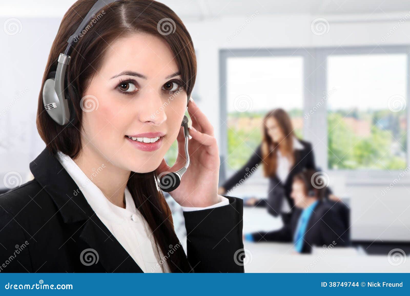 Agente Women de Callcenter foto de archivo. Imagen de parte - 38749744