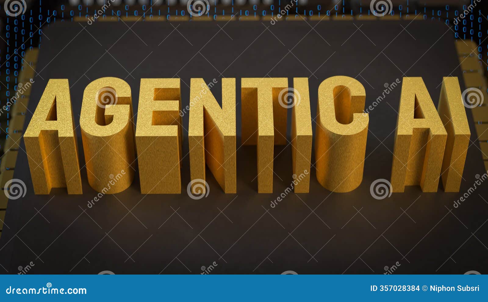 The Agentic Ai for Technology or it Concept 3d Rendering Stock ...