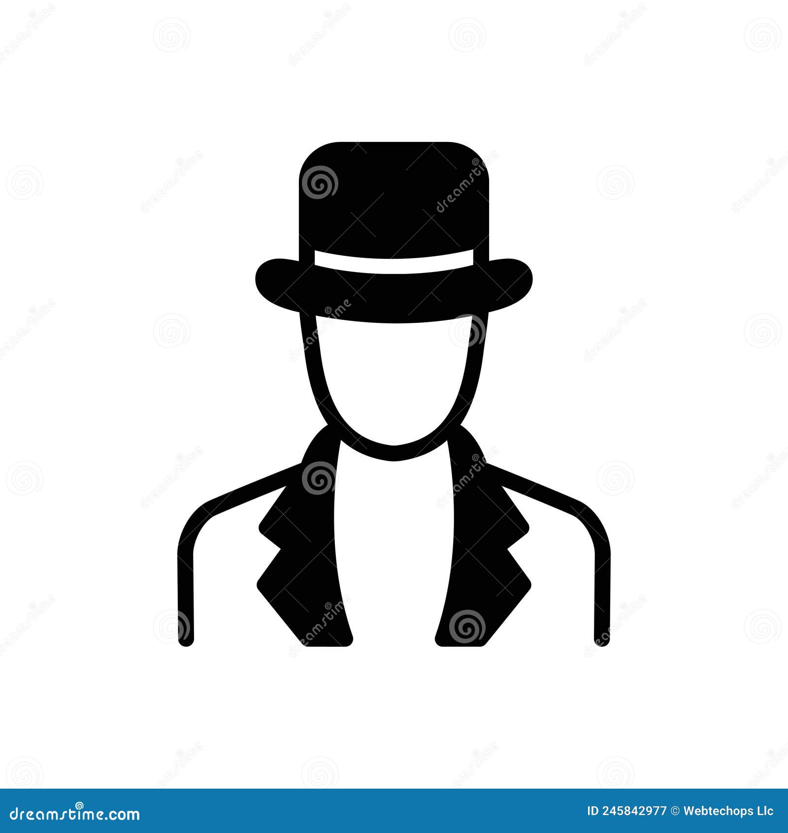 Black Solid Icon for Agents, Broker and Jobber Stock Vector ...