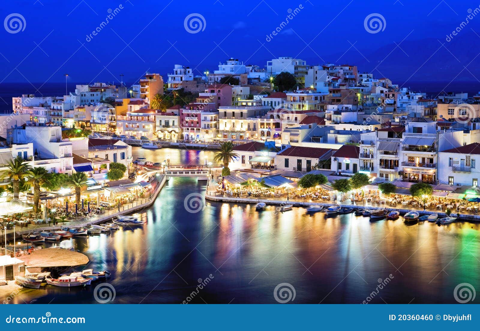Aggi Nikolaos. fotografia stock. Immagine di riflessione - 20360460