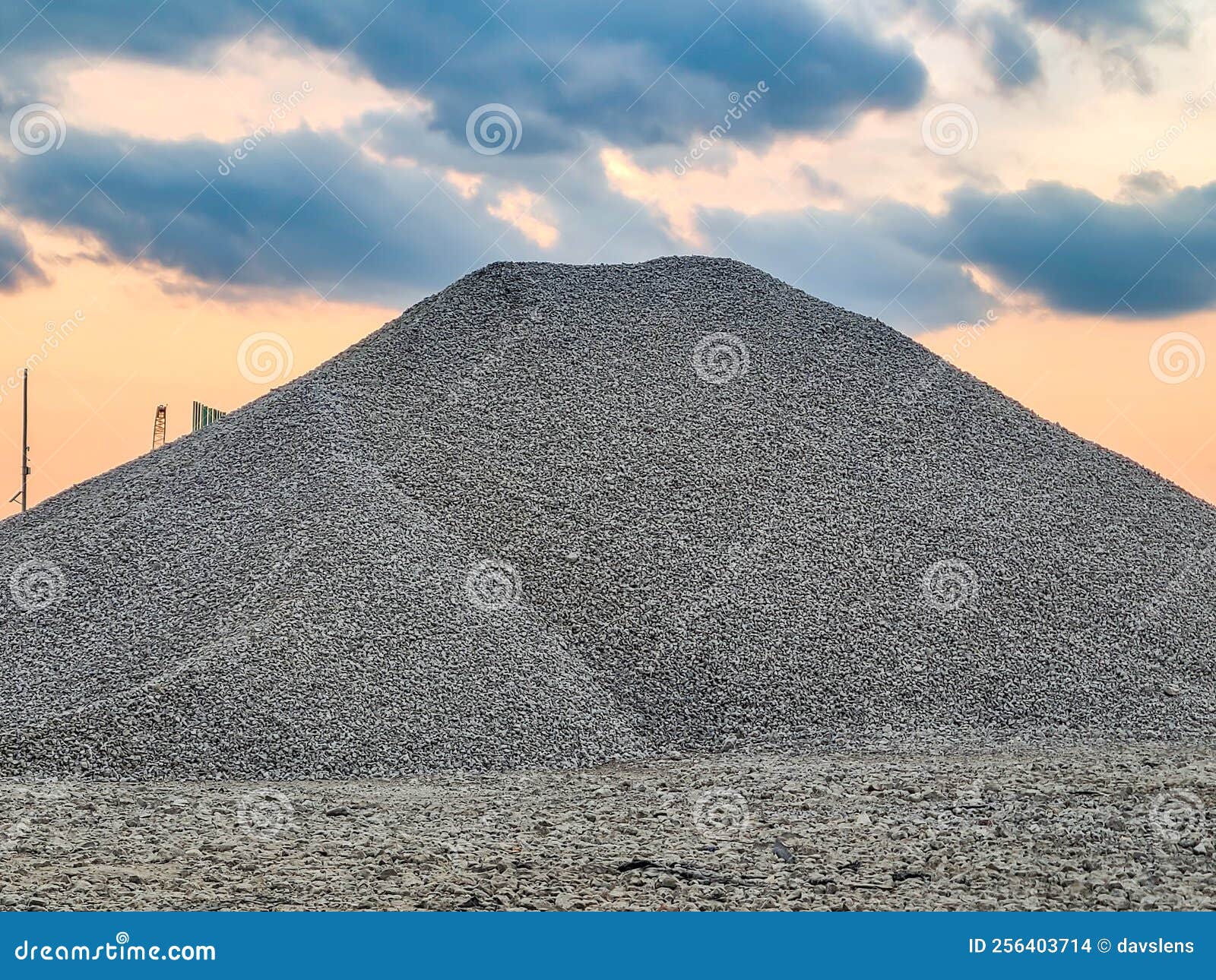 Aggregate pile stock photo. Image of material, badlands - 256403714