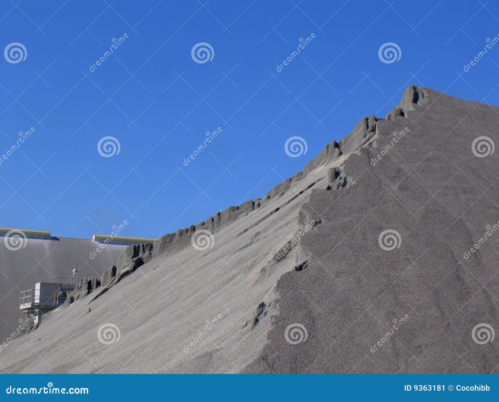 Aggregate storage at Port stock image. Image of road, florida - 9363181