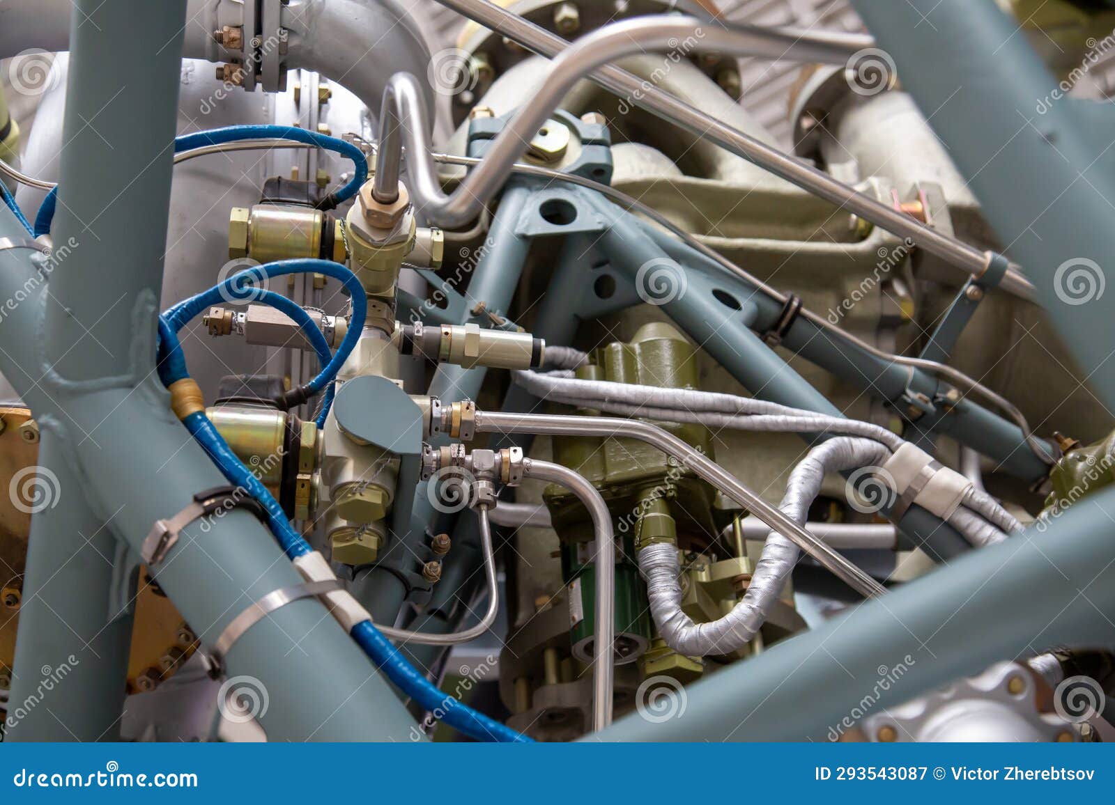 Aggregates Fuel Supply Elements of a Liquid Rocket Engine Stock Image ...