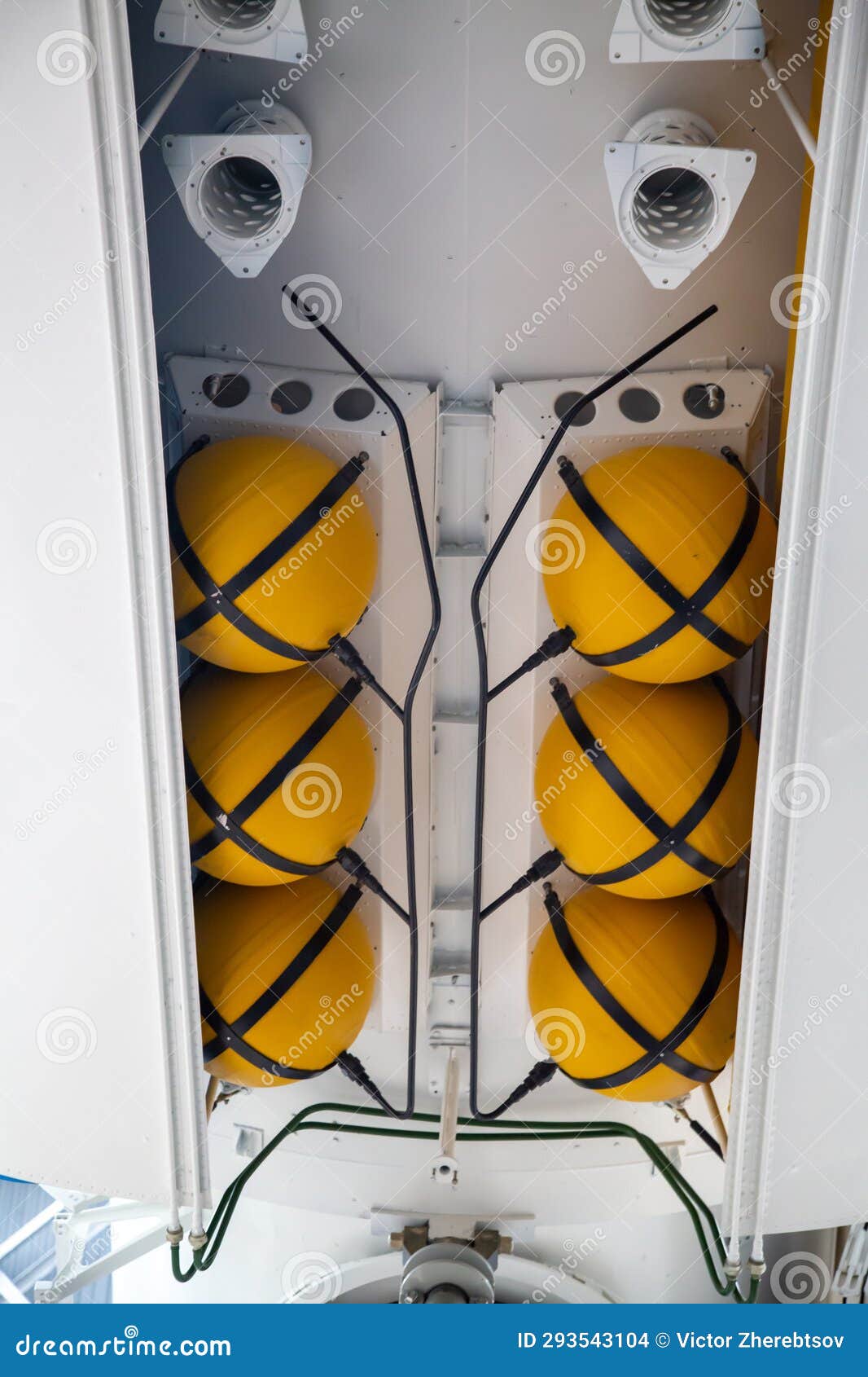 Aggregates Fuel Supply Elements of a Liquid Rocket Engine. Stock Photo ...