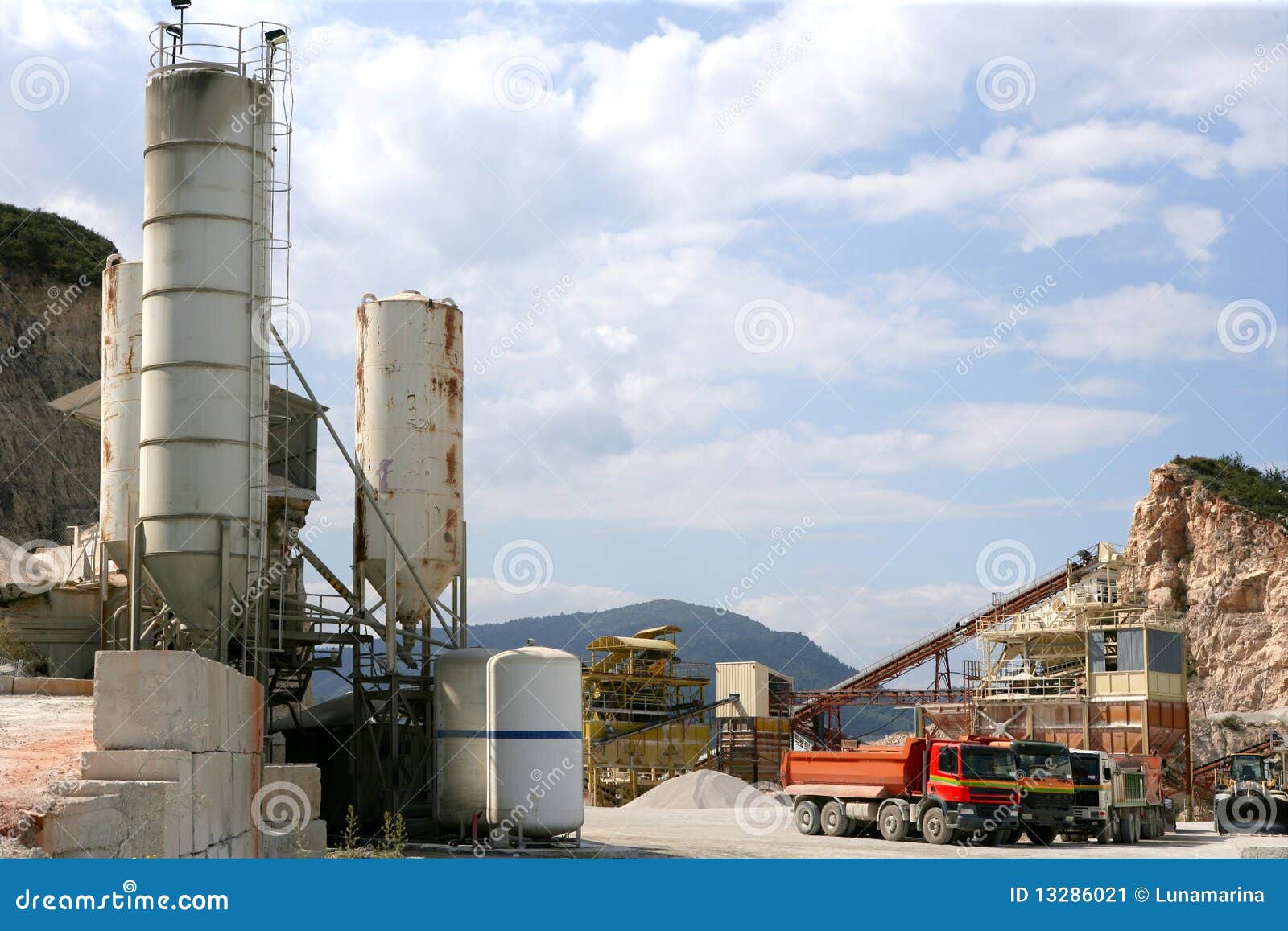 Aggregates and Gravel Stones Construction Stock Image - Image of ...