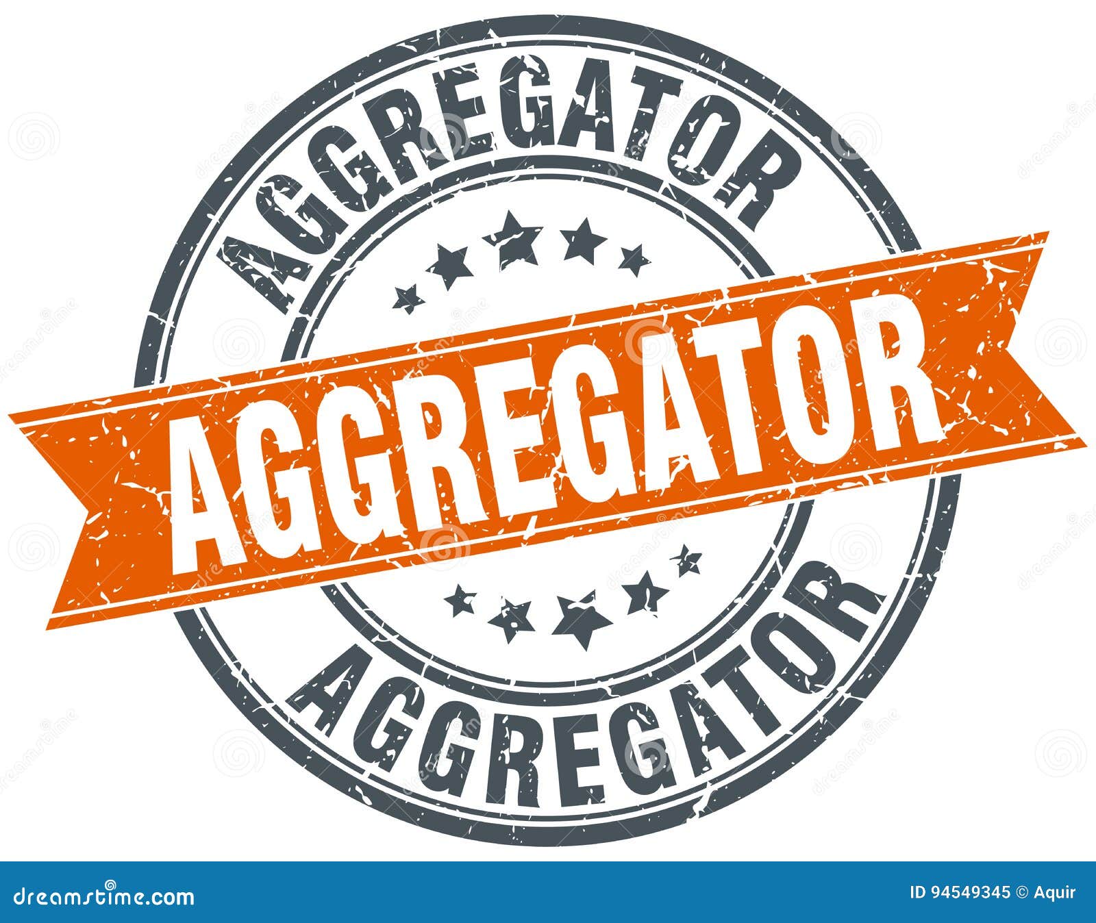 Aggregator Round Grunge Stamp Stock Vector - Illustration of peeler ...