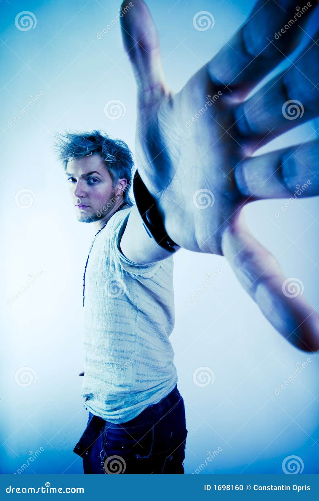 Aggresive man stock photo. Image of gesticulate, fighting - 1698160
