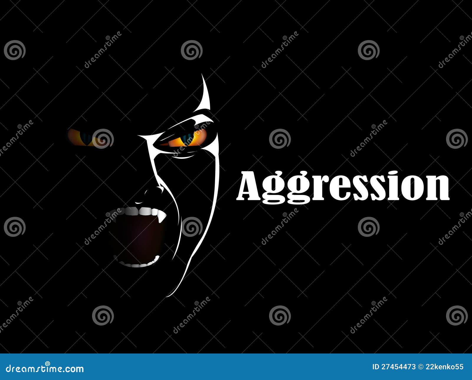 Aggression stock illustration. Illustration of next, emotion - 27454473