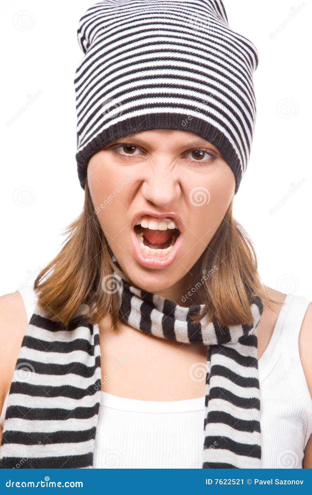 Aggression stock image. Image of model, front, casual - 7622521