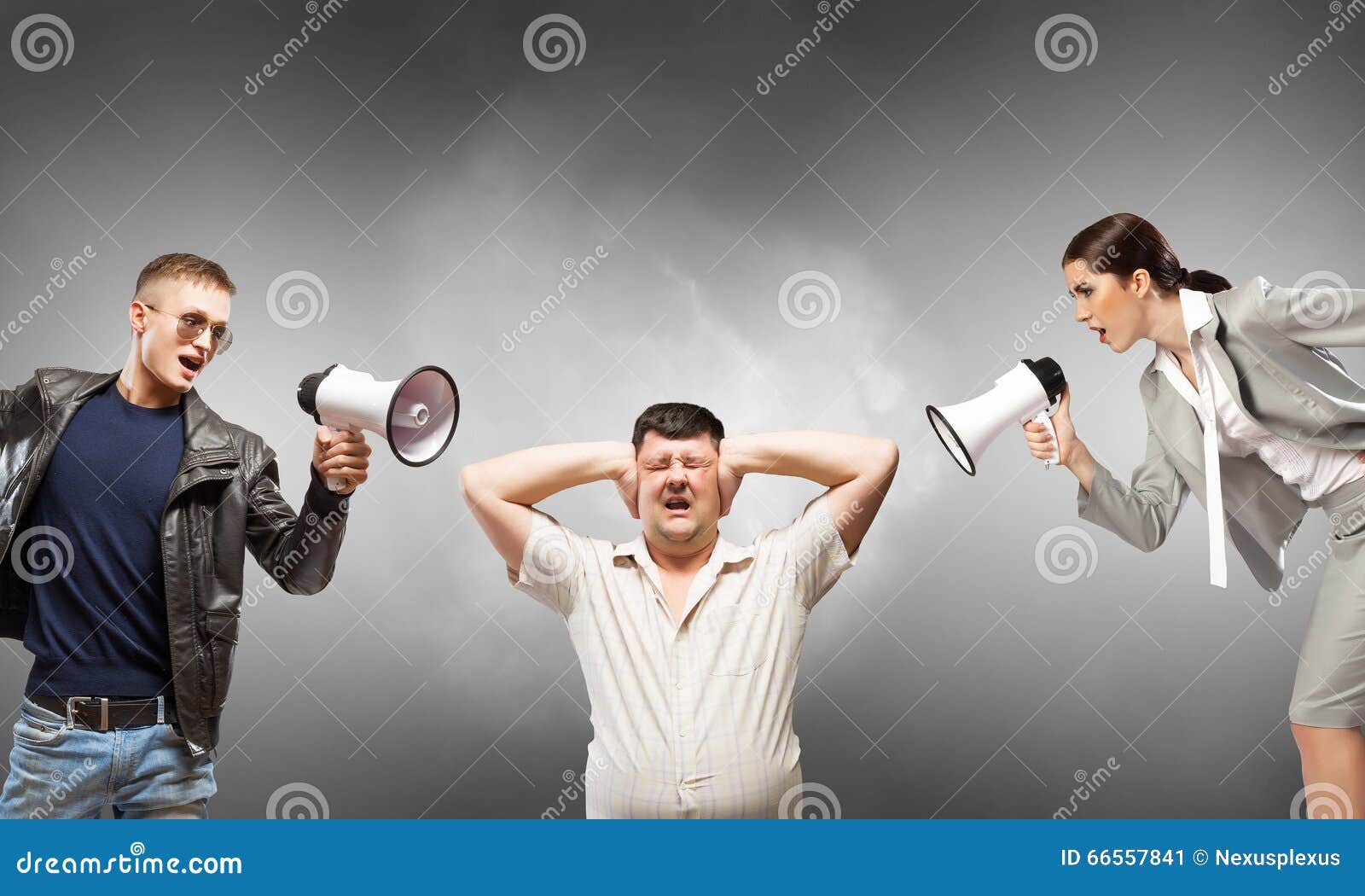 Aggression and Humiliation in Communication Stock Image - Image of ...
