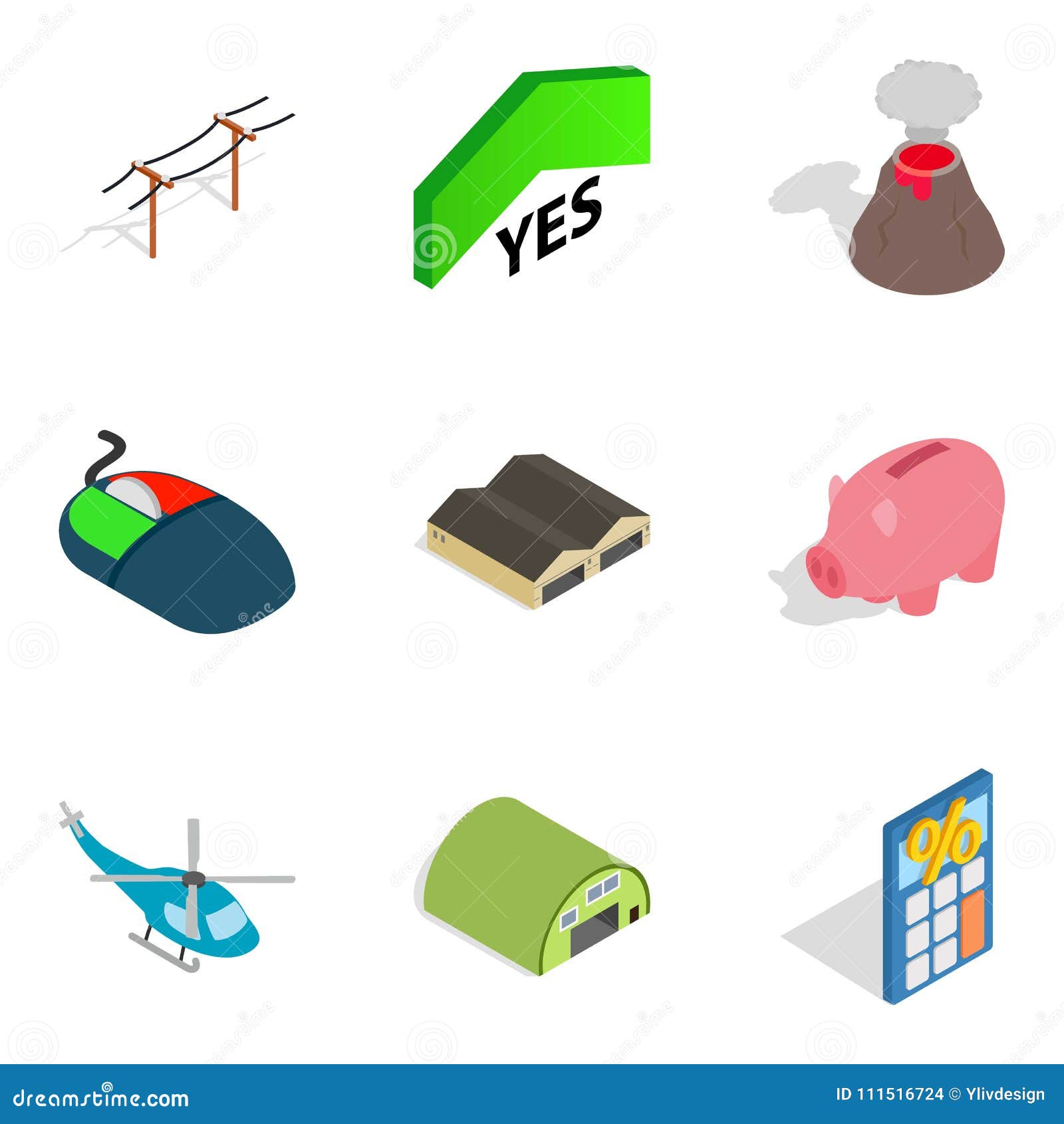 Aggression Icons Set, Isometric Style Stock Vector - Illustration of ...