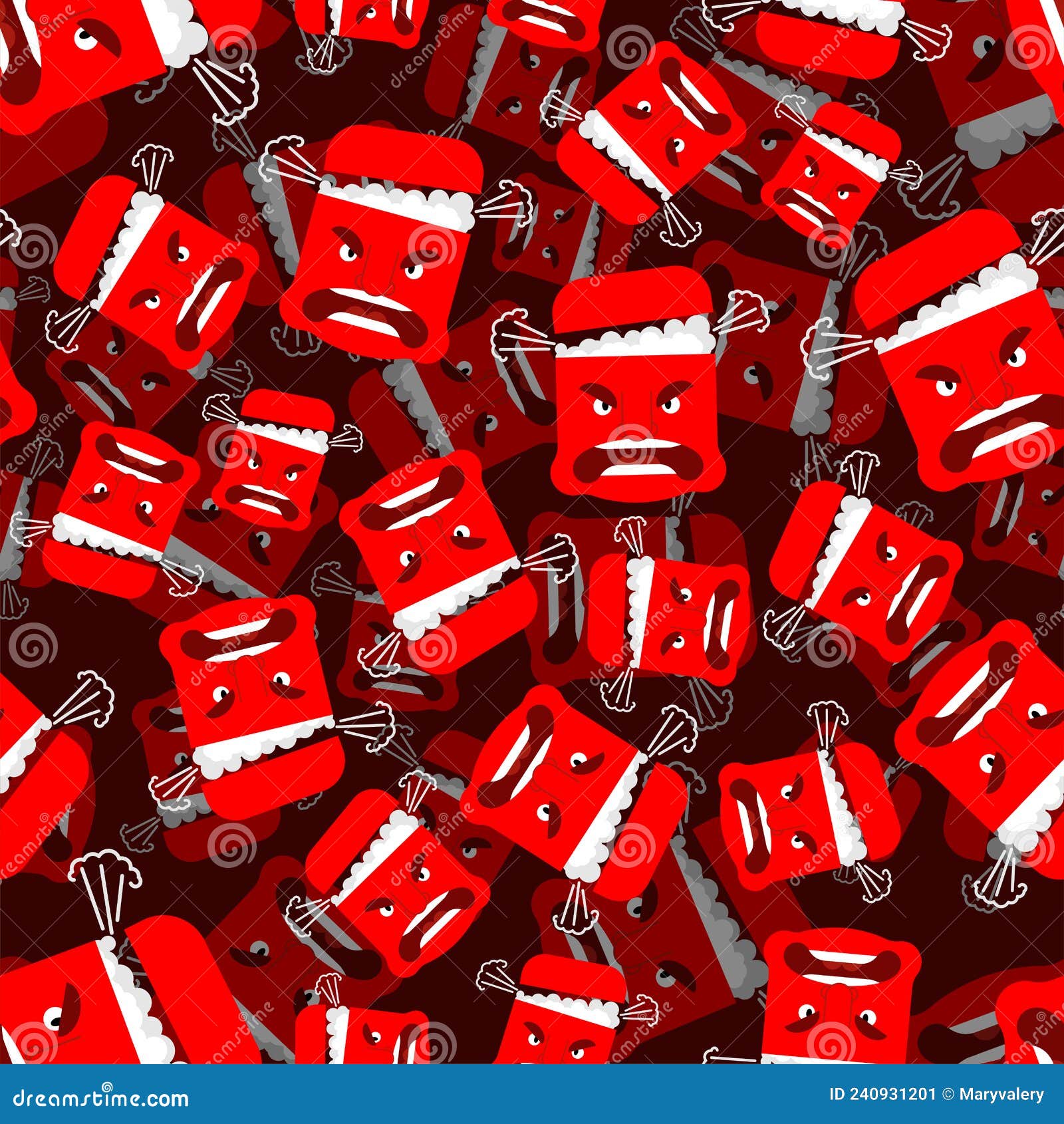 Aggression Pattern Seamless. Anger Background Stock Vector ...