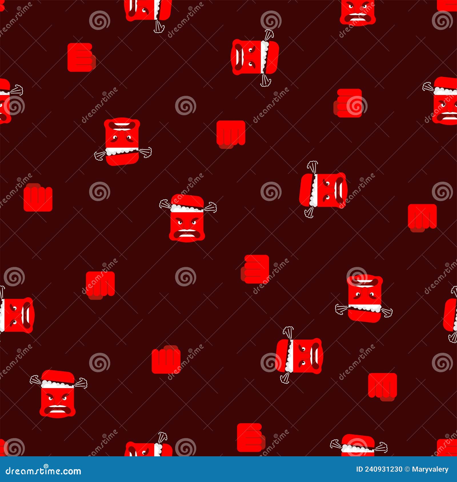 Aggression Pattern Seamless. Anger Background Stock Vector ...