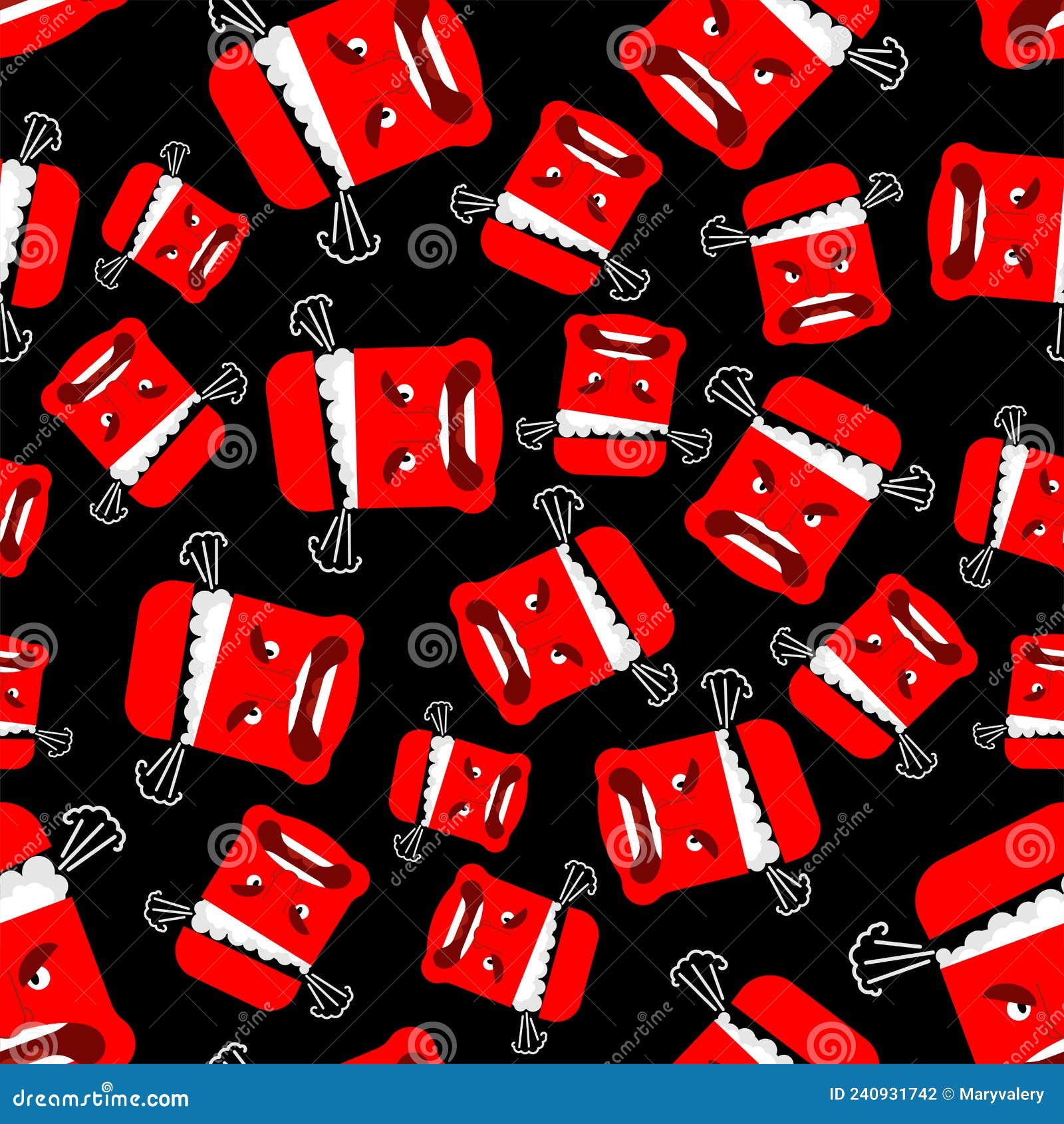 Aggression Pattern Seamless. Anger Background Stock Vector ...