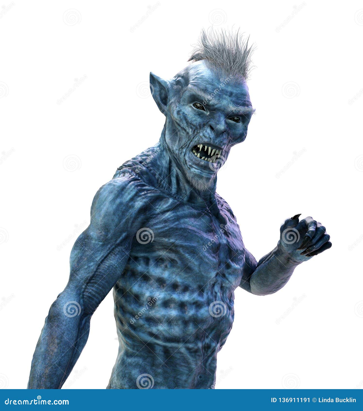 Aggressive Alien Creature stock illustration. Illustration of life ...