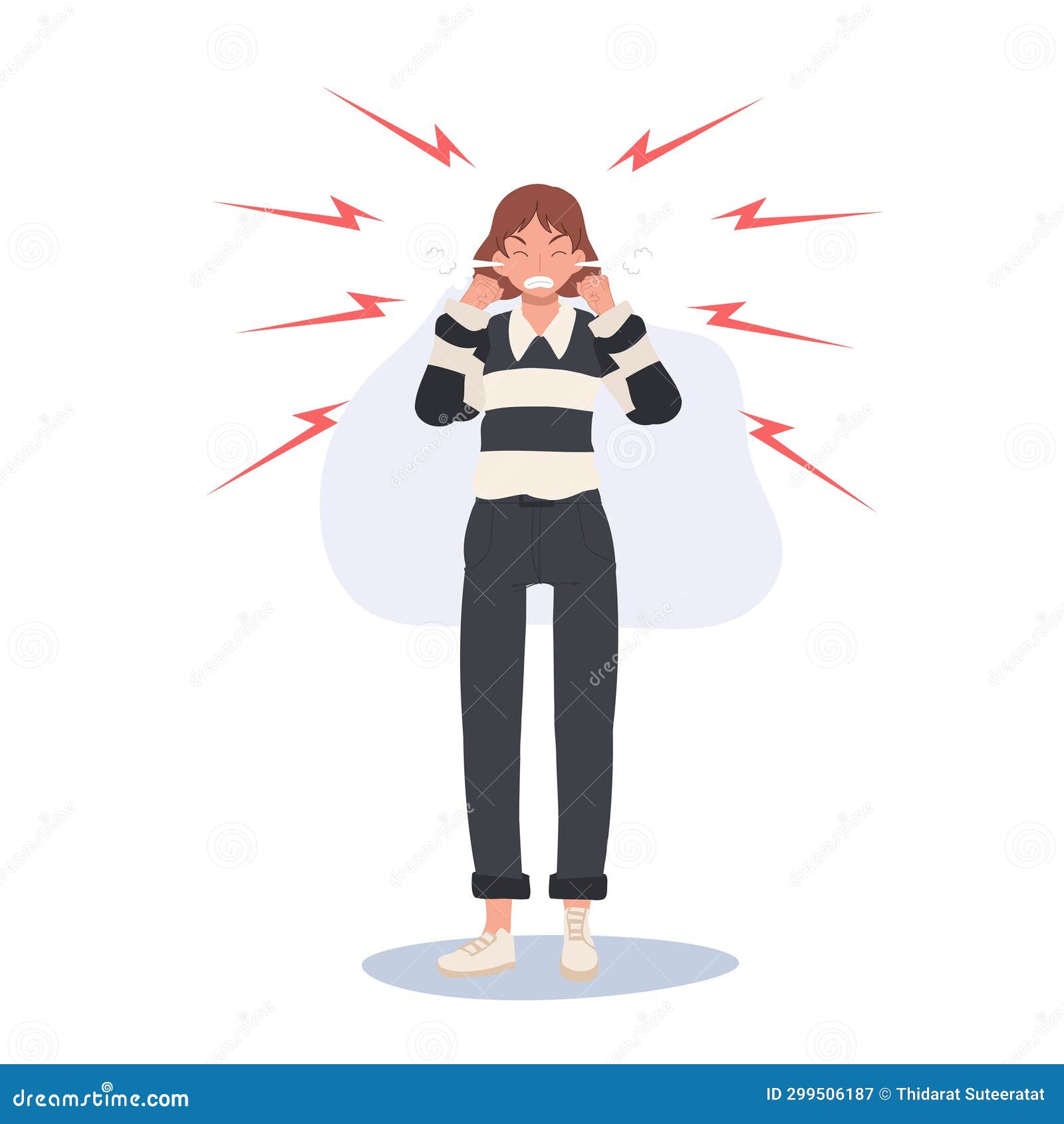 Aggressive Anger. Furious Very Angry Person Stock Vector - Illustration ...