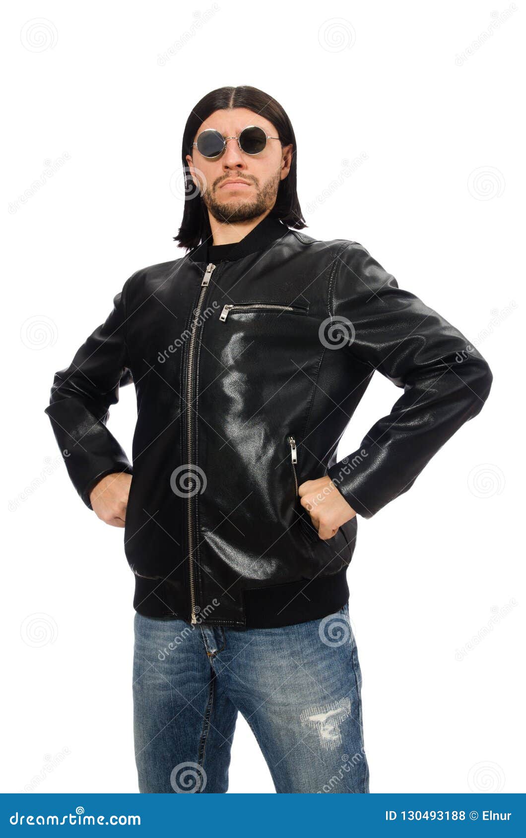 The Aggressive Angry Man Isolated on White Stock Photo - Image of ...