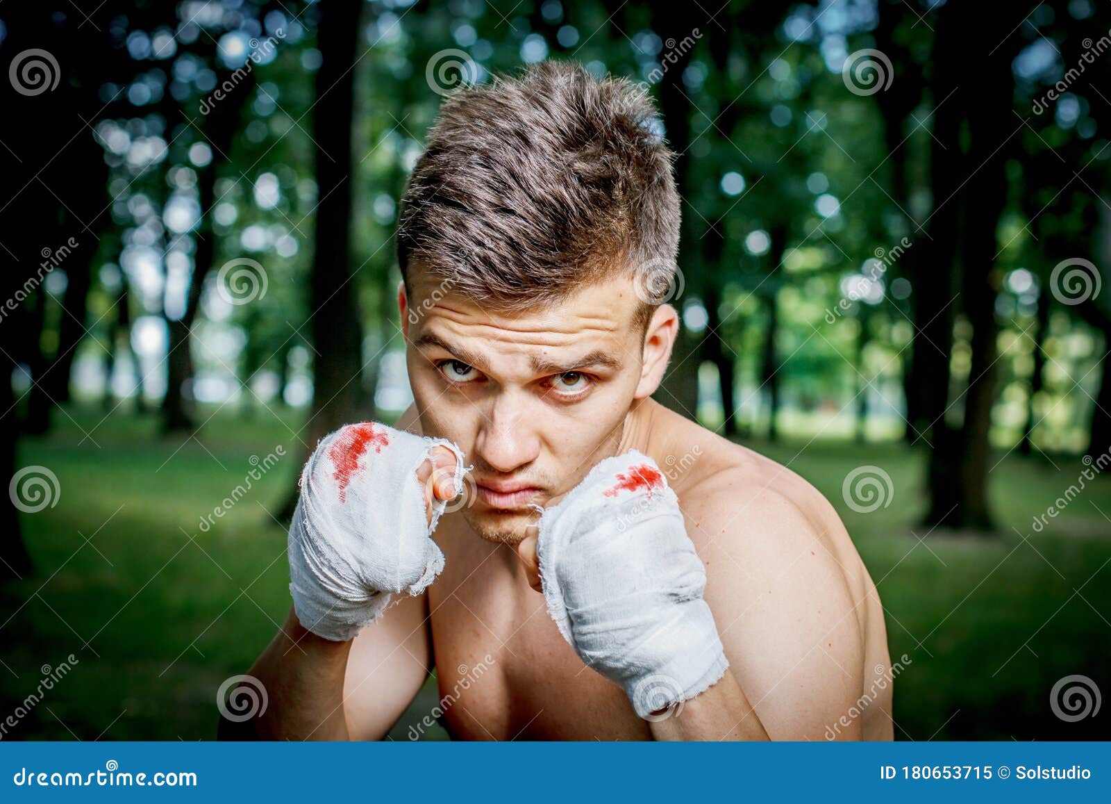 Boxer is training stock image. Image of athlete, adult - 180653715