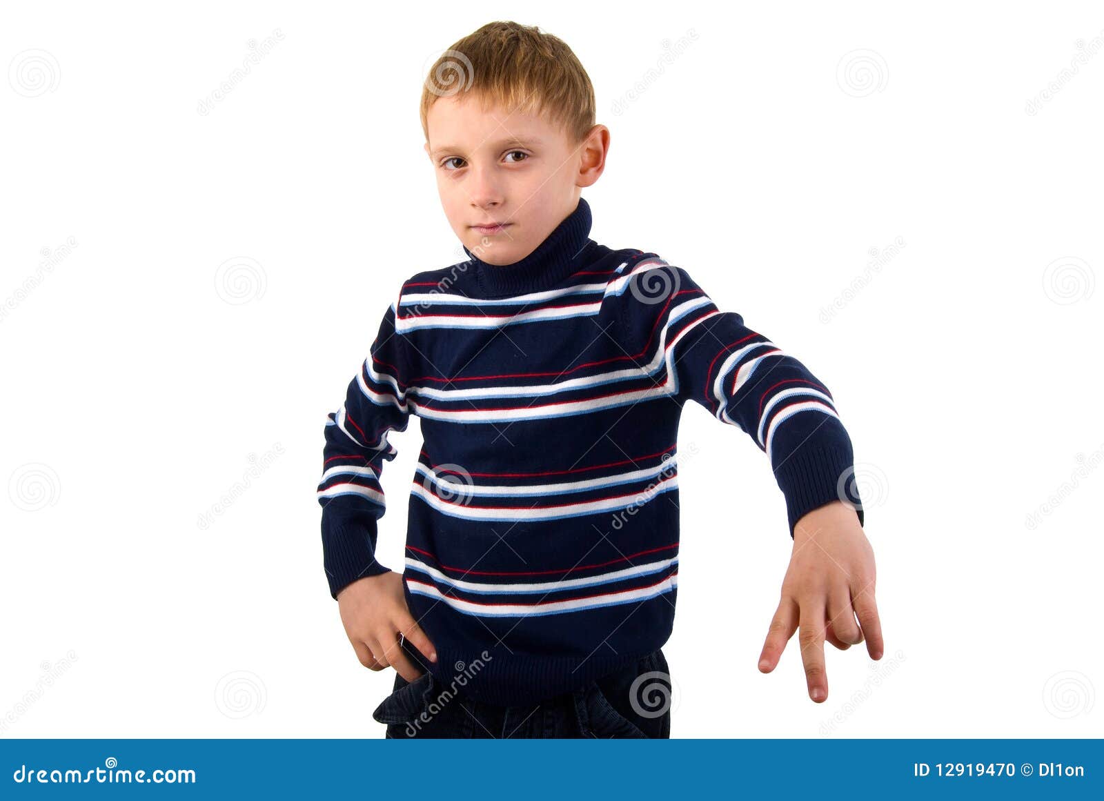 Aggressive Boy Portrait. stock photo. Image of casual - 12919470
