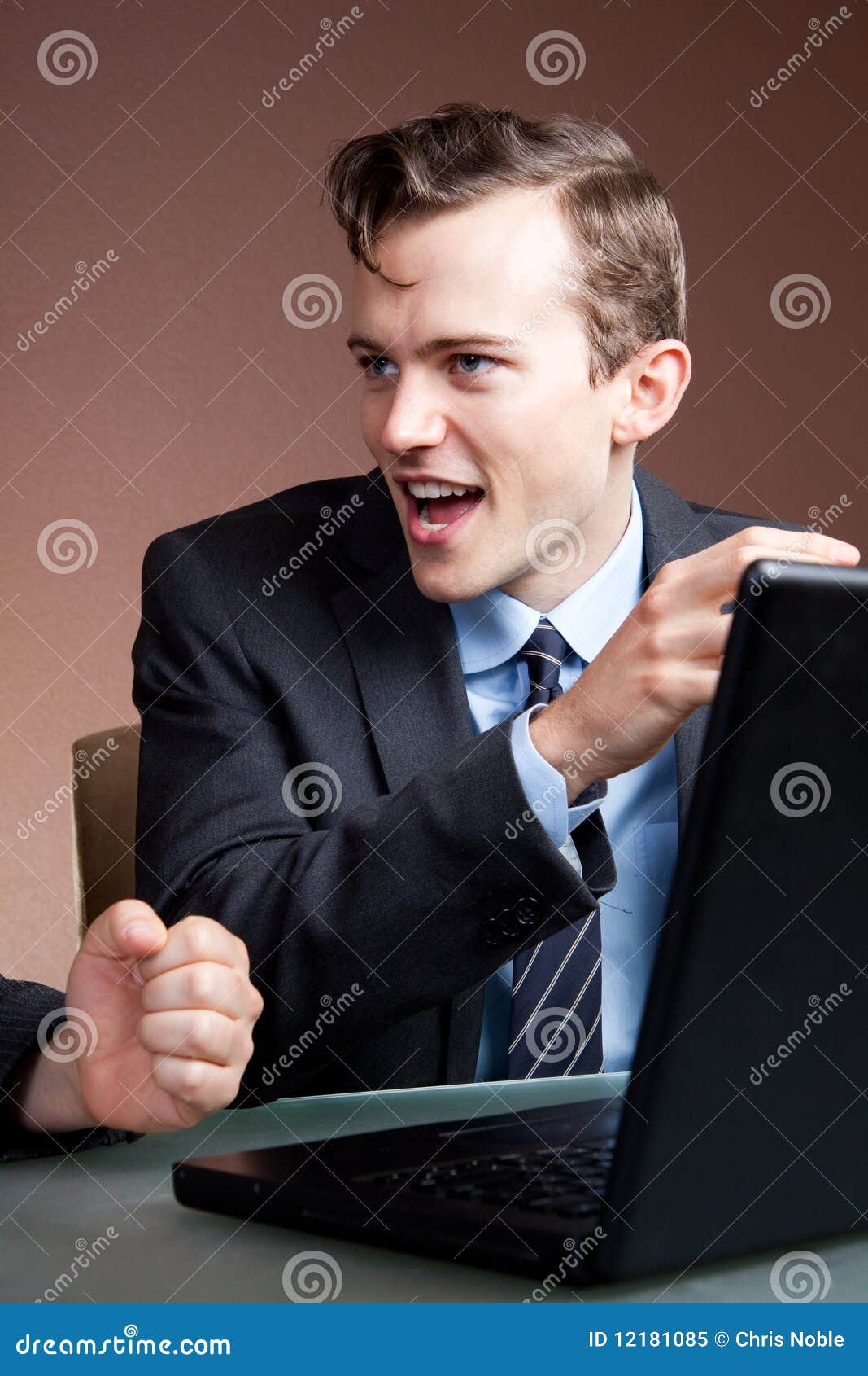 Aggressive businessman stock image. Image of colleagues - 12181085