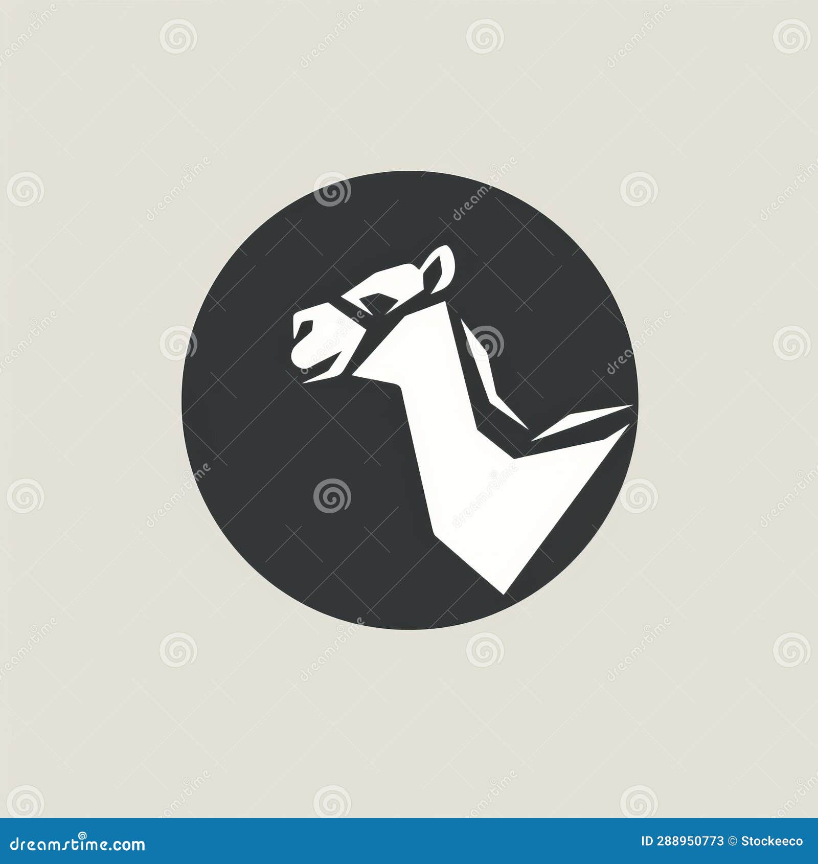 Aggressive Camel Logo - Modern Vector Illustration Stock Illustration ...