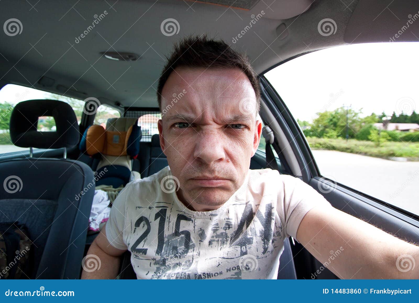 Aggressive car drivers stock photo. Image of head, yell - 14483860