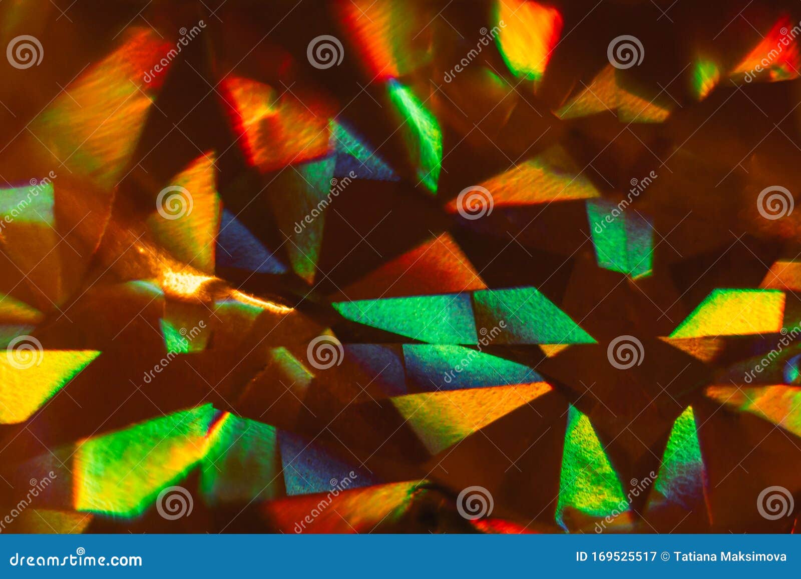 Aggressive Colors, Abstract Composition from Triangles Stock Image ...