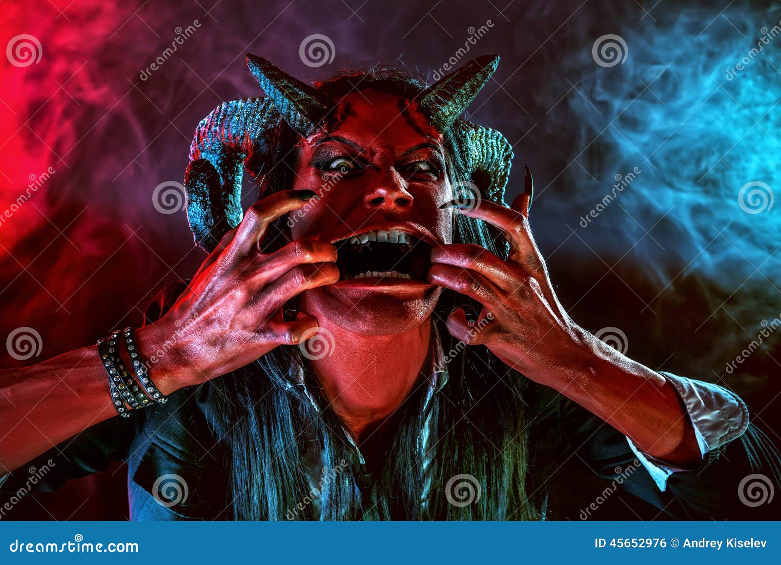 Aggressive devil stock photo. Image of devilry, evil - 45652976
