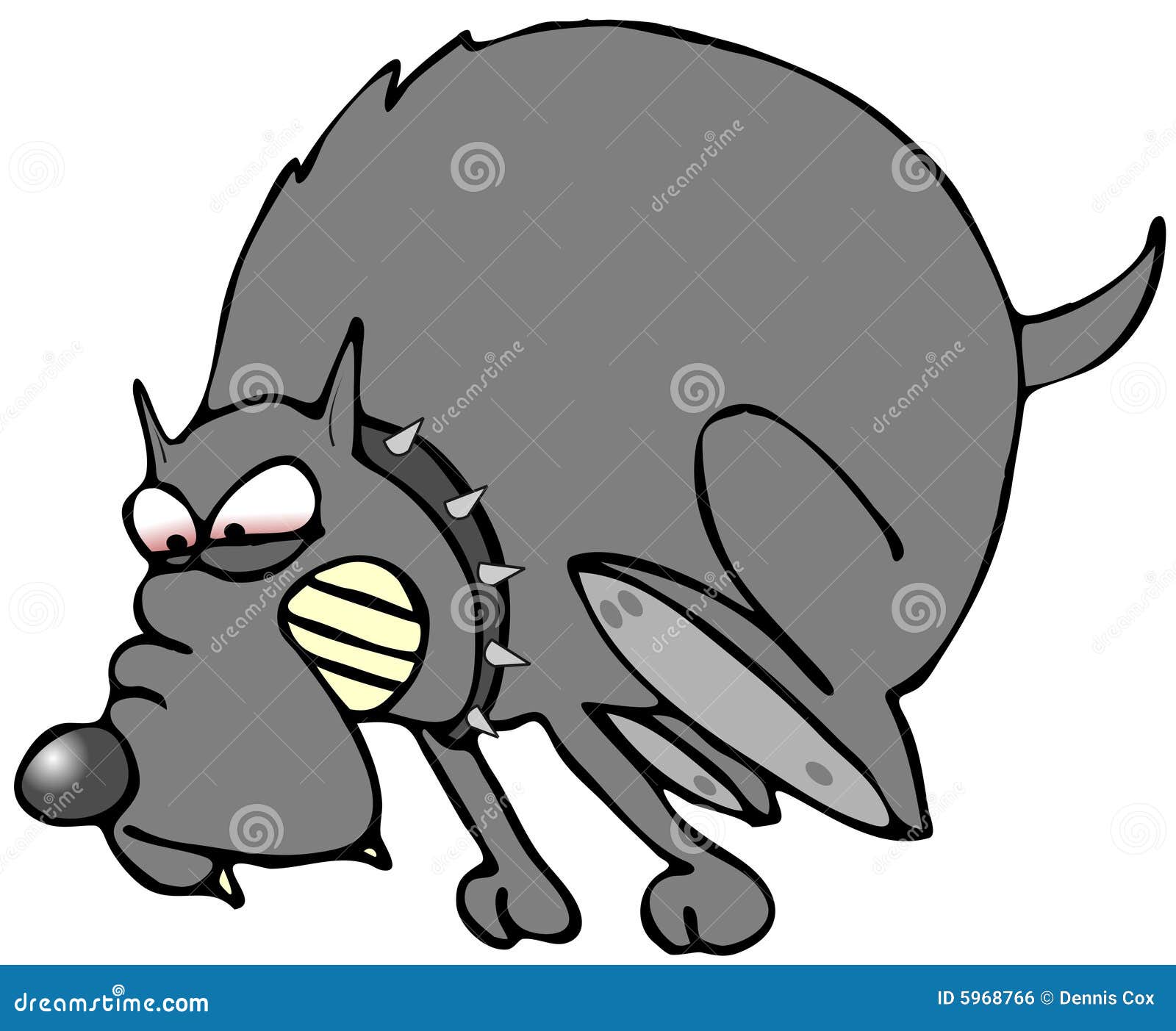 Aggressive Dog stock illustration. Illustration of dangerous - 5968766