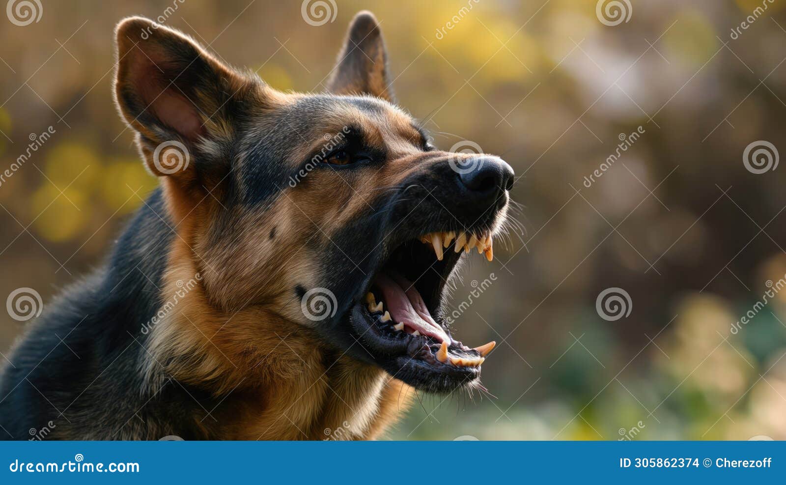Aggressive Dog Ready To Bite Stock Photo - Image of friendship, mammal ...