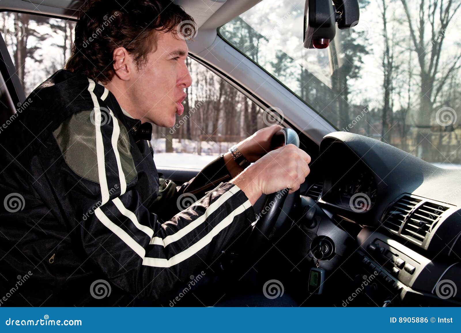 Aggressive driver stock photo. Image of driver, angry - 8905886