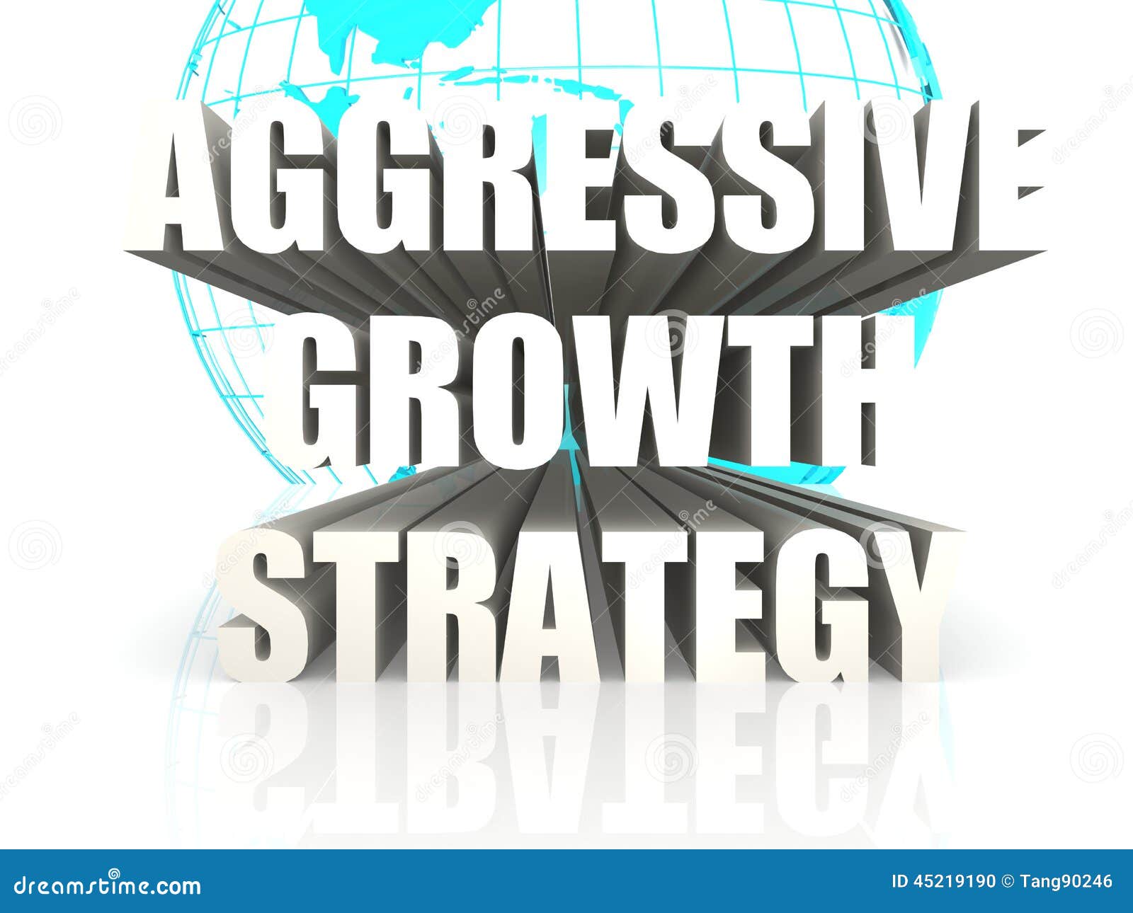 Aggressive Growth Strategy stock illustration. Illustration of business ...