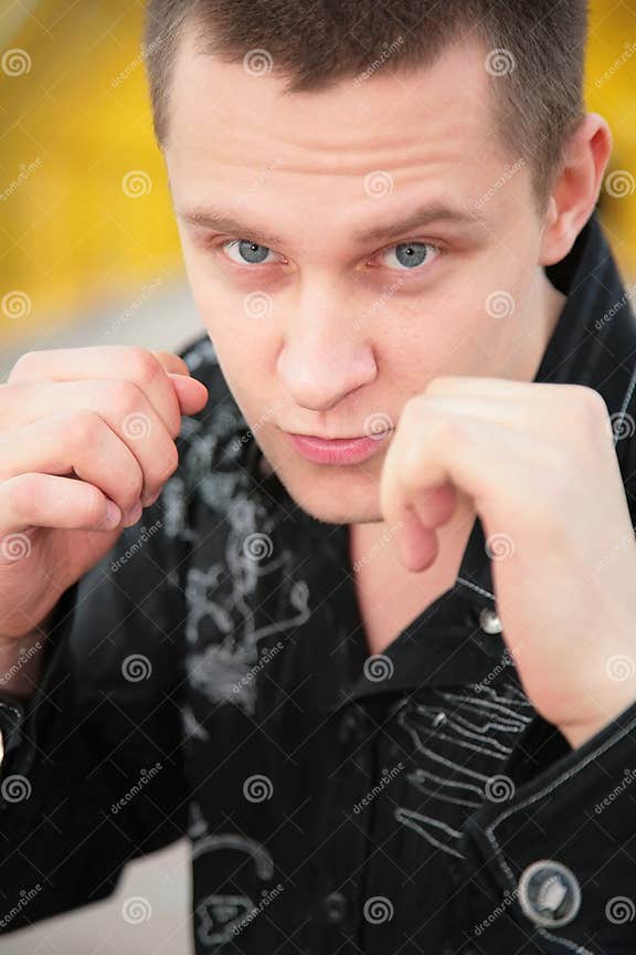 Aggressive guy stock image. Image of hate, face, scowling - 4963643