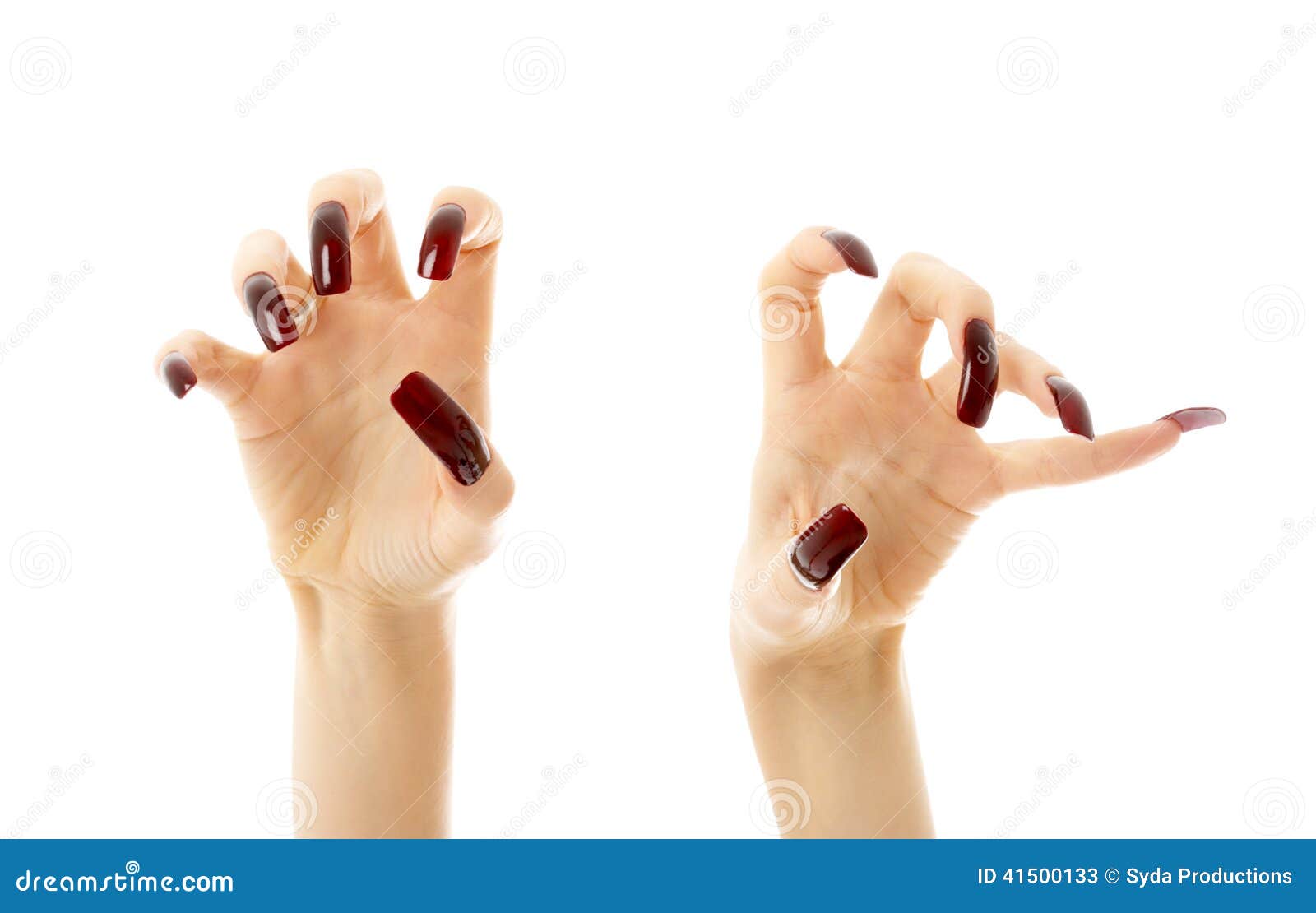 Aggressive Hands with Long Nails Stock Image - Image of fingers ...