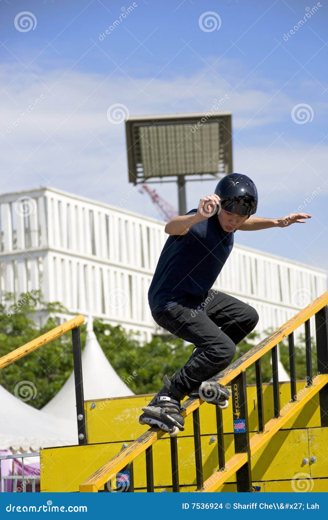 Aggressive Inline Skating (Handrail) Action Editorial Stock Image ...