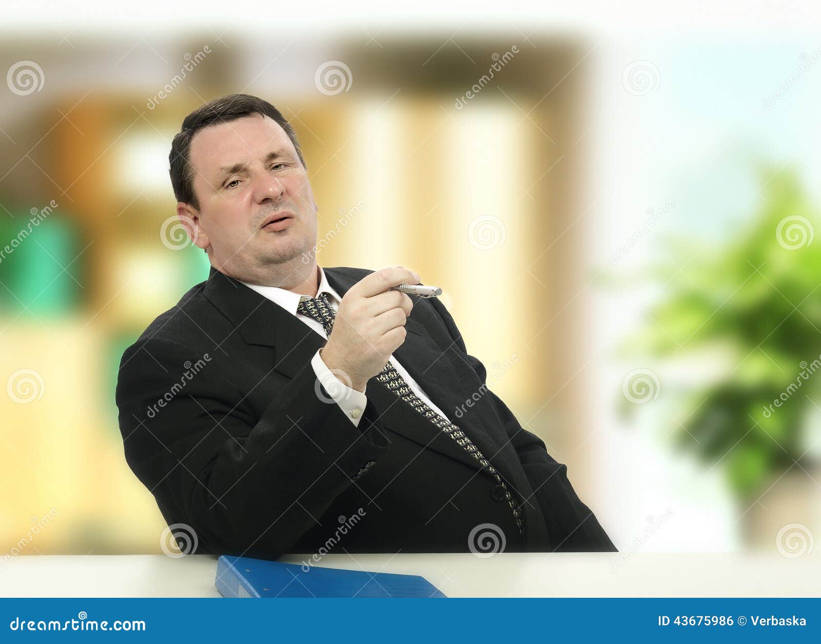 Aggressive Interviewer Asking Confusing Questions Stock Photo - Image ...
