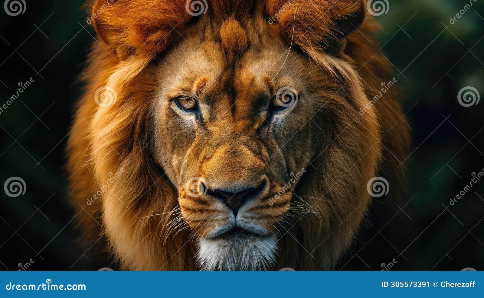 Aggressive Lion Ready To Attack Stock Image - Image of hunt, wildlife ...