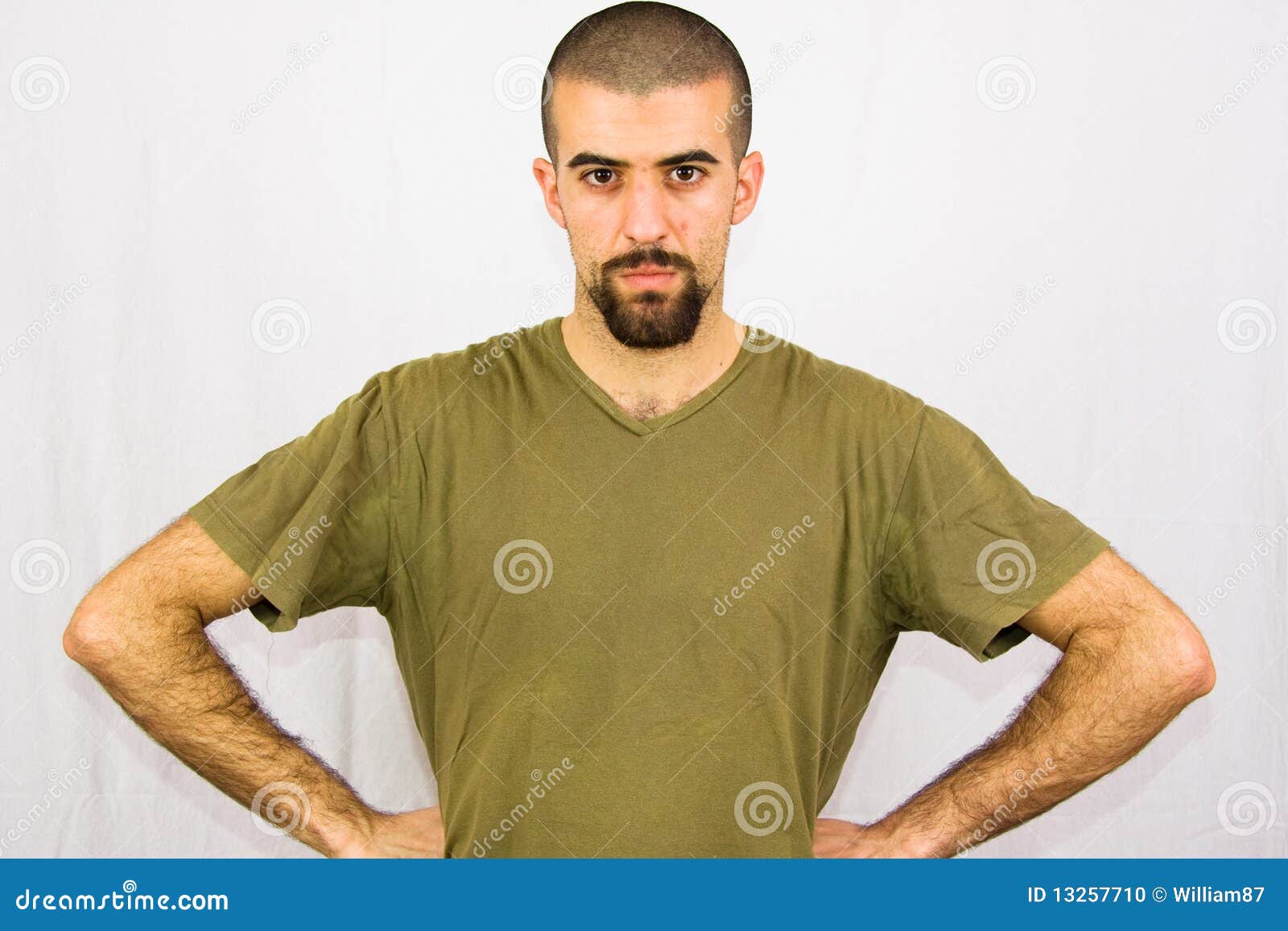 Aggressive look stock photo. Image of white, hair, hands - 13257710