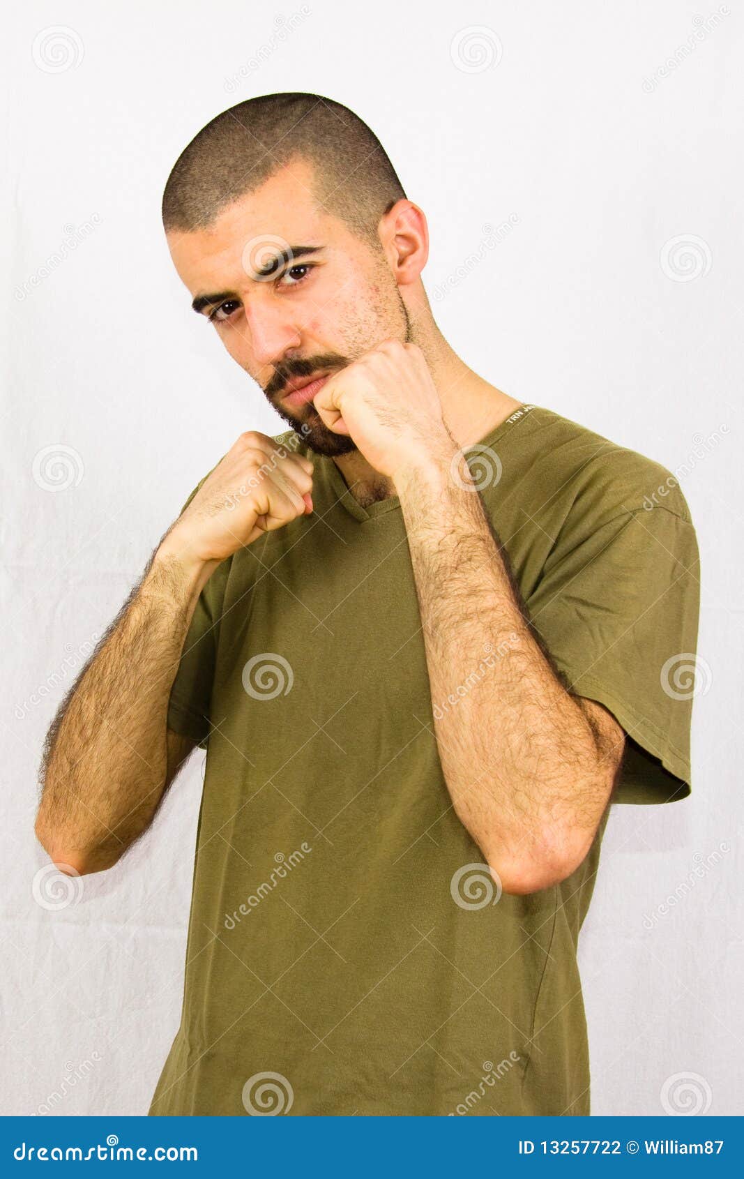 Aggressive look stock photo. Image of emotion, hands - 13257722