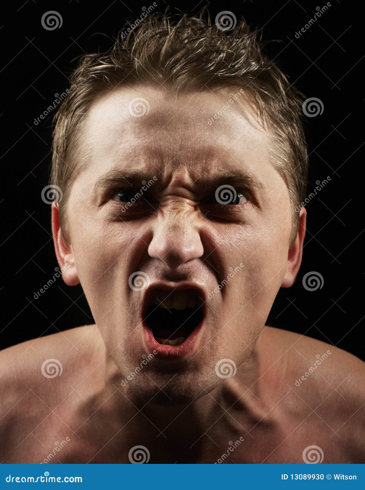 Aggressive man stock photo. Image of anger, adult, determination - 13089930